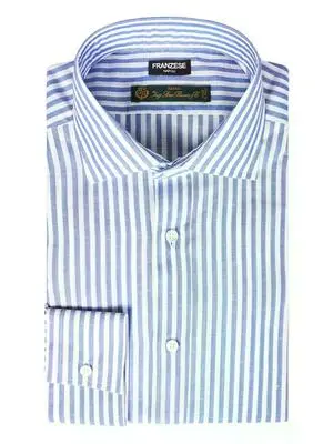 FRANZESE COLLECTION Spread-collar Striped Shirt
