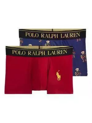 Polo Ralph Lauren Cotton-blend Trunks (pack Of Two) Red