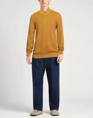 GRAN SASSO Virgin Wool Half-zip Sweater - Yellow