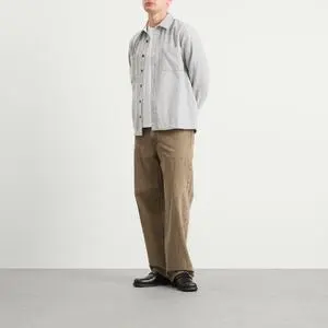 WAX LONDON Whiting Wool Fleck Overshirt