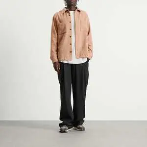 WAX LONDON Whiting Wool Fleck Overshirt - Rust/multi