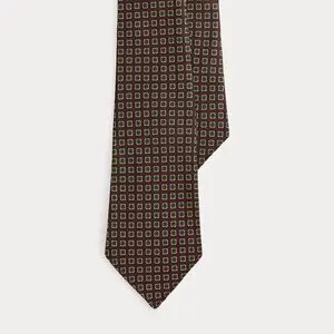 Ralph Lauren Silk Neats Print Tie - Wine