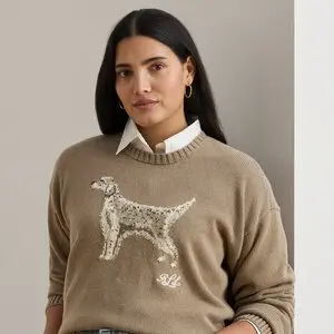 Women's Dog Icon Pullover Sweaters
