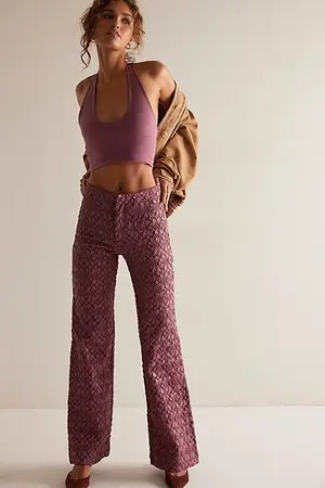 Free People Had Me At Hello Halter Top - Damson