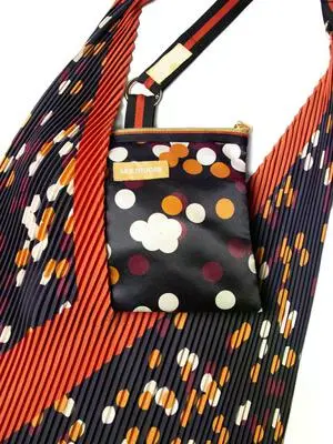 MULTITUDES BAGS Valeria Pleated Polka-dot Shoulder Bag