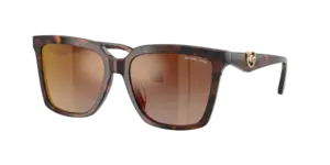 Michael Kors Sunglasses With Tortoiseshell Frame - Brown Gradient Mirror Red