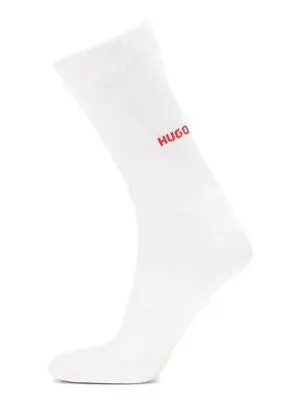Hugo Logo-knit Socks Pack Of 3 - Black