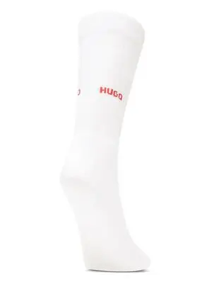 Hugo Logo-knit Socks Pack Of 3 - Black