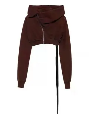 Rick Owens Cropped Sweatshirts Hoodies For Women