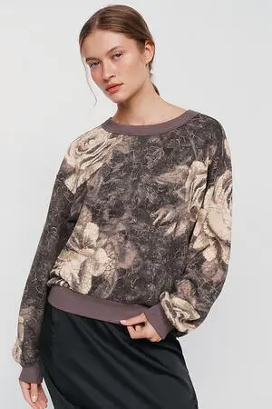PILCRO Niki Sweatshirt - Grey Pattern