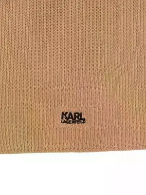 Karl Lagerfeld Ribbed Cotton Scarf