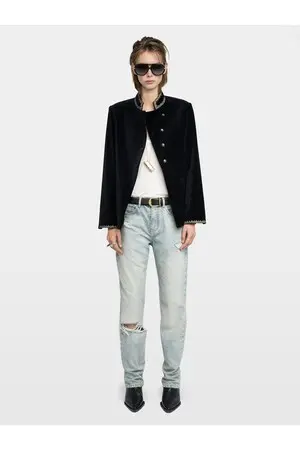 Zadig&Voltaire Embroidered Velvet Blazer