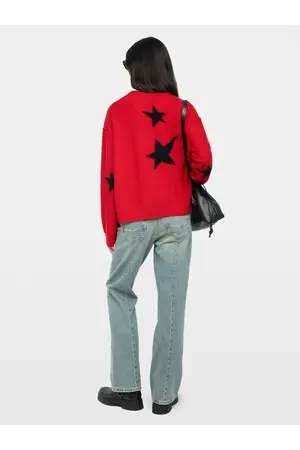 Zadig&Voltaire Markuz Cashmere Star Sweater - Natural