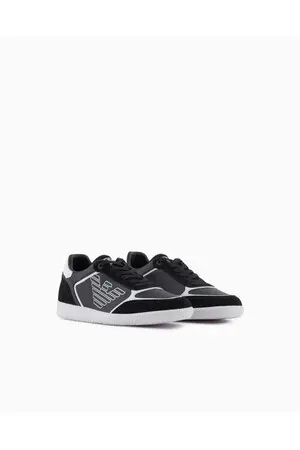 Emporio Armani Heritage Eagle Sneakers - Black