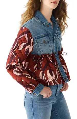 Steve Madden Caddie Quilted Denim Jacket