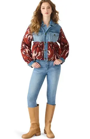 Steve Madden Caddie Quilted Denim Jacket