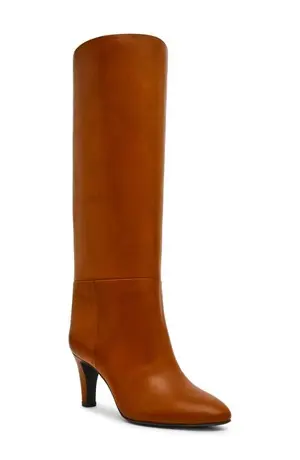 Women's Cognac Over-the-Knee Boots 