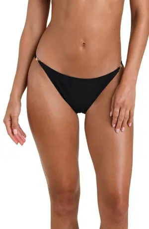 L'AGENCE Violet Bikini Bottom - Black