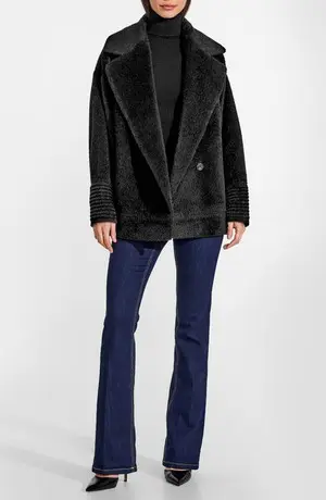 Sentaler Bouclé Wool & Alpaca Blend Short Coat