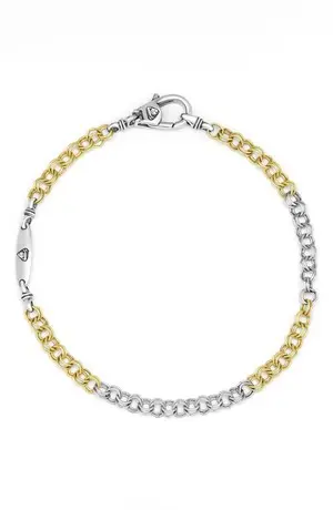 Lagos Two-tone High Jinks Link Chain Bracelet