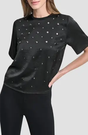 Dkny Studded Boxy Top