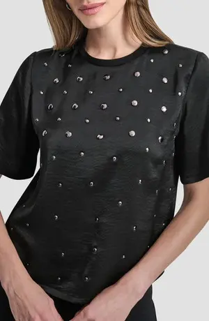 Dkny Studded Boxy Top