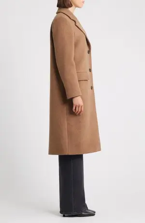 HISO Virgin Wool And Cashmere Blend Coat