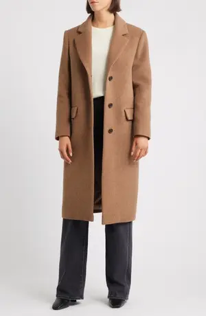 HISO Virgin Wool And Cashmere Blend Coat