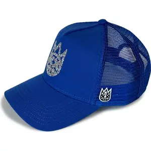 CULT OF INDIVIDUALITY Crystal Shimuchan Logo Trucker Hat - Blue