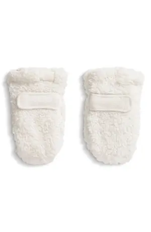 The North Face Baby Bear Campshire Fleece Mittens - White Dune