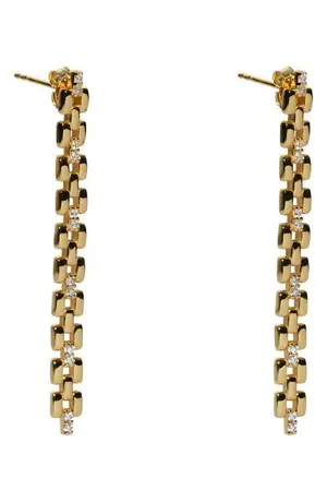 ARGENTO VIVO Panthera Cubic Zirconia Linear Drop Earrings