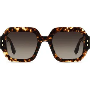 Isabel Marant 51mm Square Sunglasses Havana/brown Sf