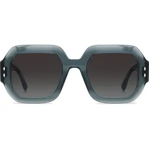 Isabel Marant 51mm Square Sunglasses Teal/dark Grey Sf