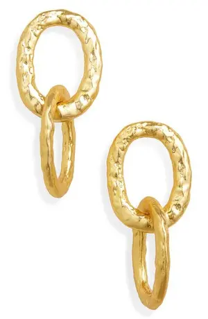 KARINE SULTAN Bold Link Dangle Earrings