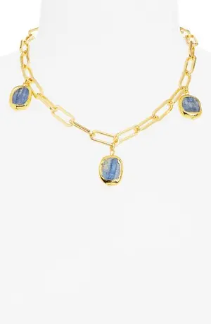 KARINE SULTAN Stone Dangle Necklace
