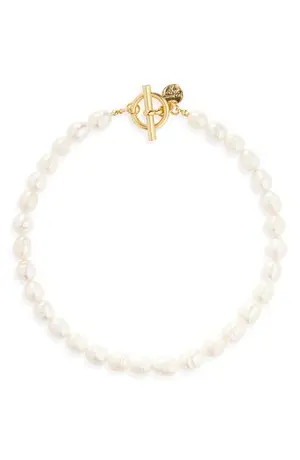 KARINE SULTAN Freshwater Pearl Necklace - Gold