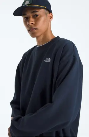 The North Face Oversized Simple Dome Crewneck Sweatshirt - Summit Navy