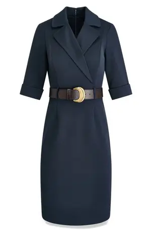 Donna Karan New York Belted Sheath Dress