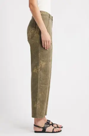 CITY BLUES Straight Leg Carpenter Jeans - Olive