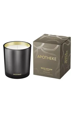 APOTHEKE White Vetiver Classic Scented Candle - Dark Grey