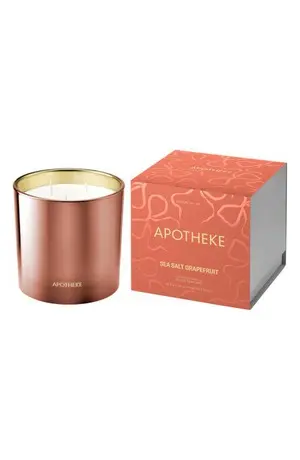 APOTHEKE Sea Salt Grapefruit Three-wick Scented Candle - Orange