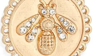 Bp. Crystal-embellished Bee Medallion Pendant Necklace