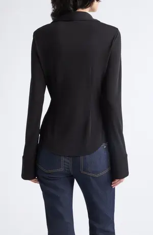 Cinq À Sept Mckenna Twist Front Jersey Shirt