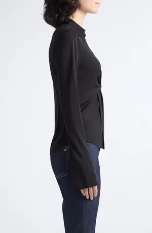 Cinq À Sept Mckenna Twist Front Jersey Shirt