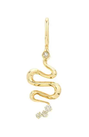 Adina Reyter Diamond Snake Charm - 9k Yellow Gold