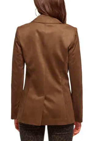 Ramy Brook Longline Faux Suede Blazer