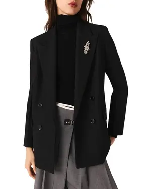 Maje Double-breasted Blazer