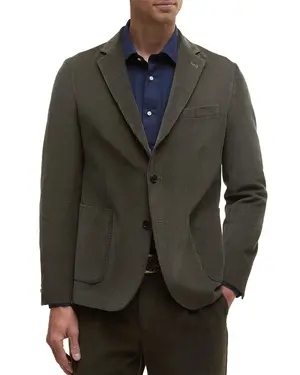 Barbour Wallington Corduroy Slim Fit Blazer - Olive