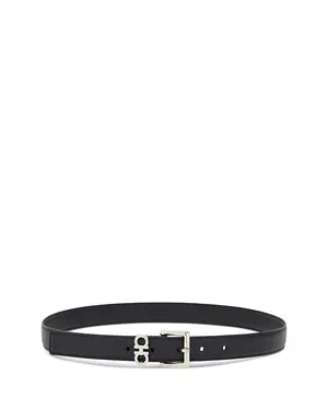FERRAGAMO Donna Leather Belt New Navy