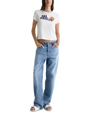 Ag Sadie Crew Cropped Tee - Laci